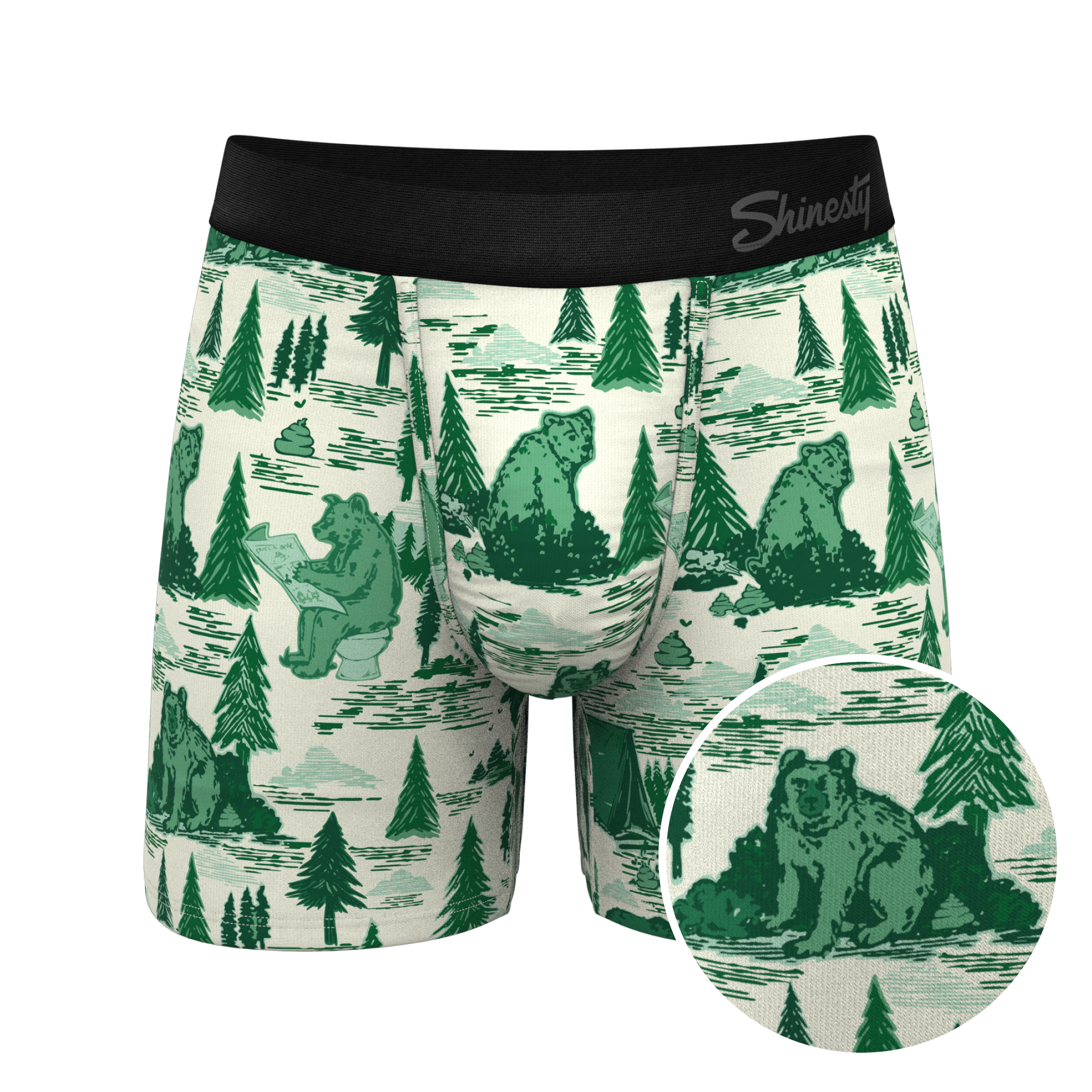 The Does A Bear - Shinesty Green Toilet Bear Ball Hammock Pouch ...