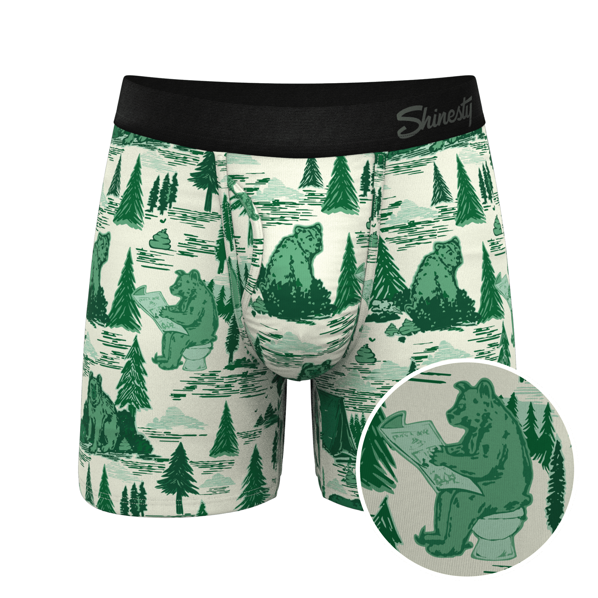 The Does A Bear - Shinesty Green Toilet Bear Ball Hammock Pouch ...