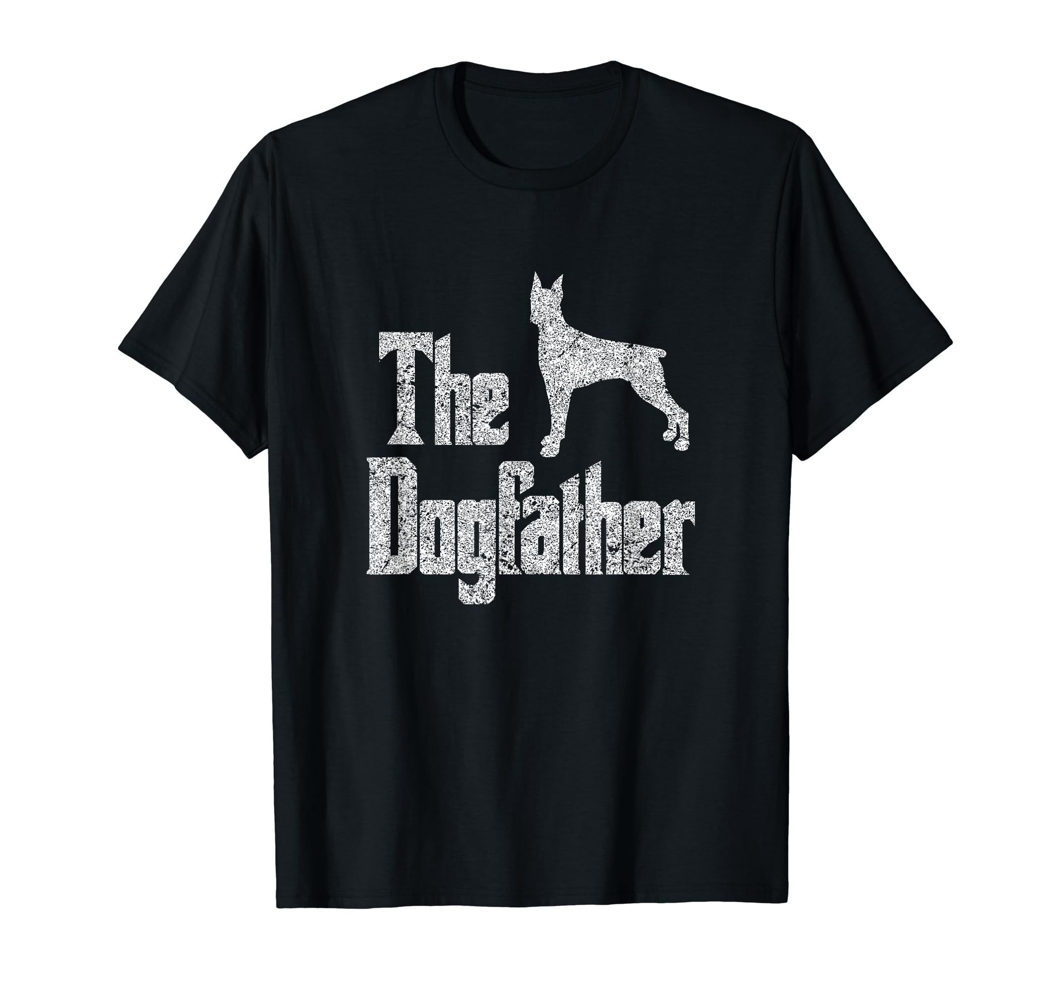 The Dogfather T-Shirt, Doberman silhouette, funny dog gift - Walmart.com