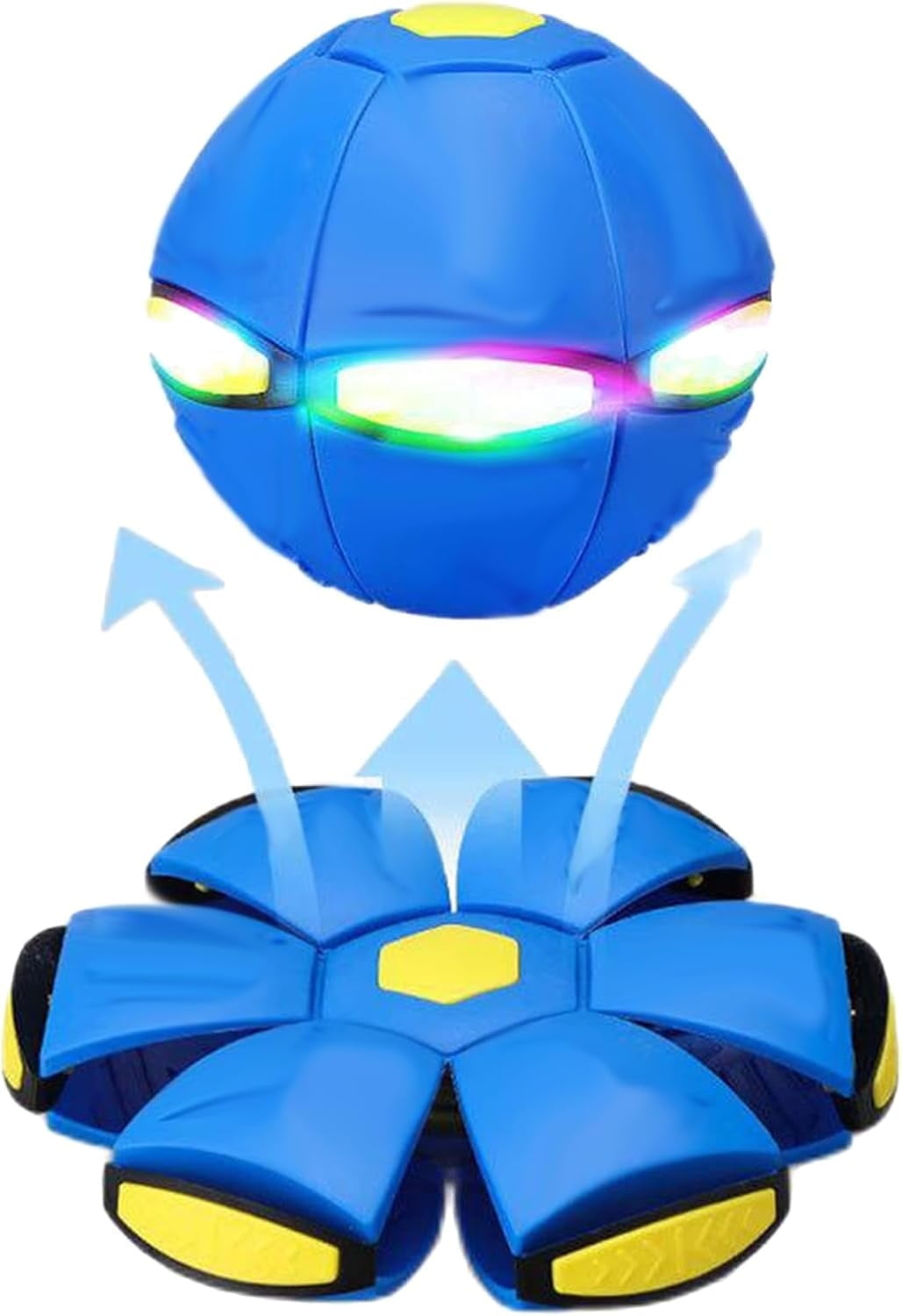 HODESunPure Doggy Disc Ball, Flying Saucer Dog Toy with Lights ...