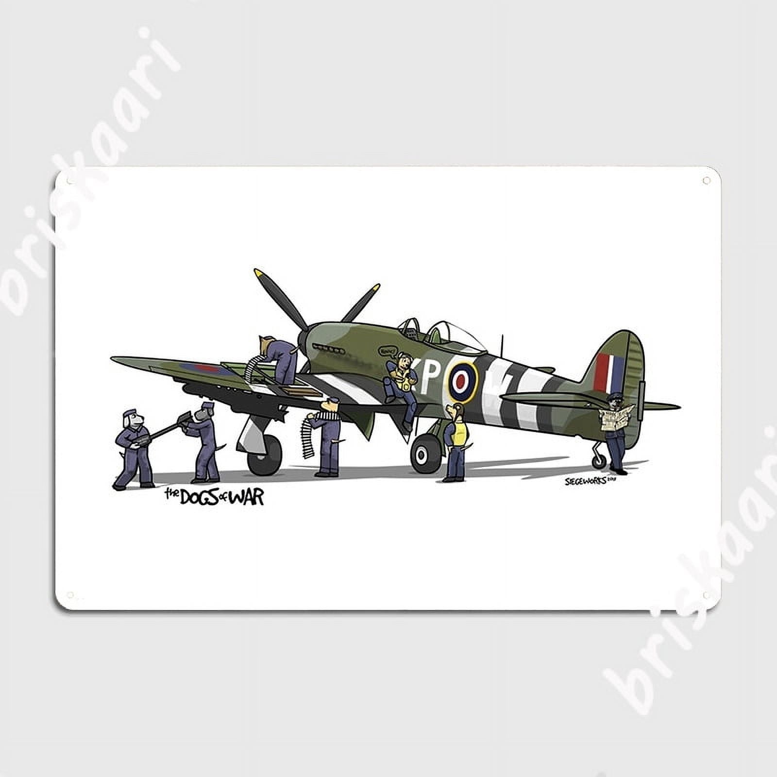 The Dogs Of War Hawker Typhoon Metal Plaque Poster Retro Cinema Living ...