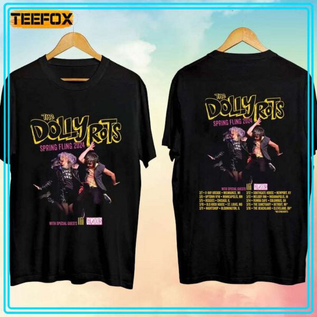 The Dollyrots Spring Fling Tour 2024 Unisex T-Shirt - Walmart.com