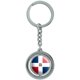 The Dominican Republic National Country Flag Spinning Round Metal Key ...