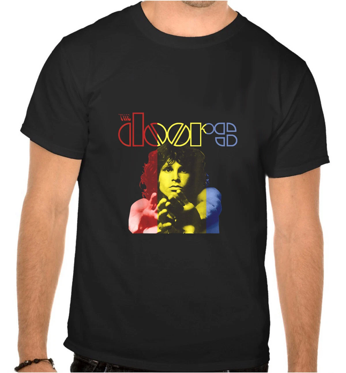 The Doors Jim Morrison Rock Band Rock Music Black T-Shirt -1185 ...