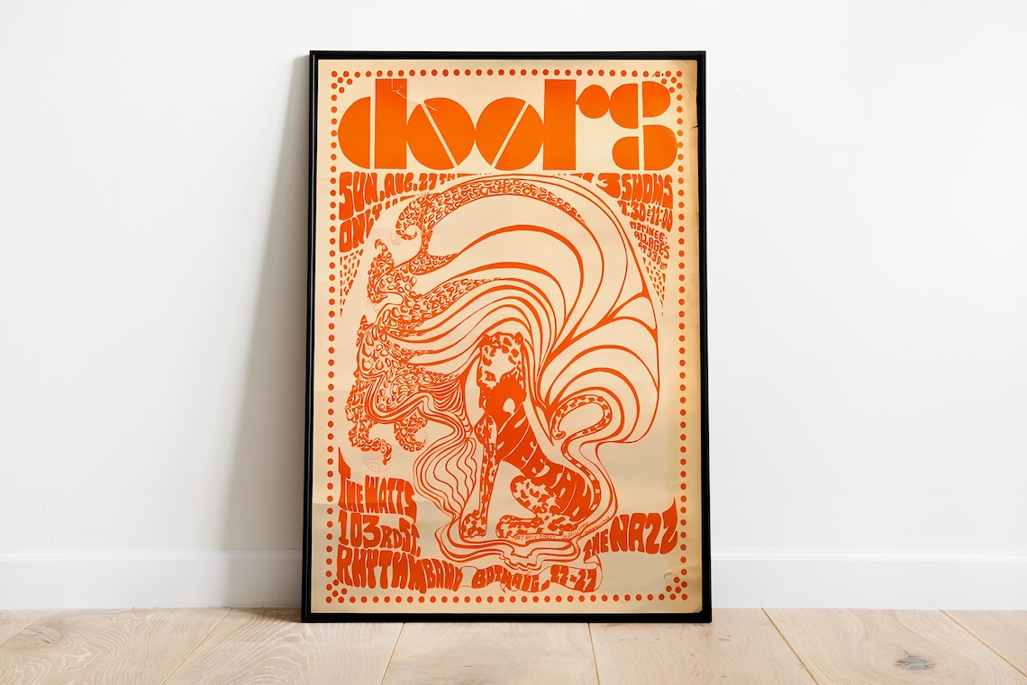 The Doors Print: Album Cover Art, Music Room Decor #217, Unframed ...