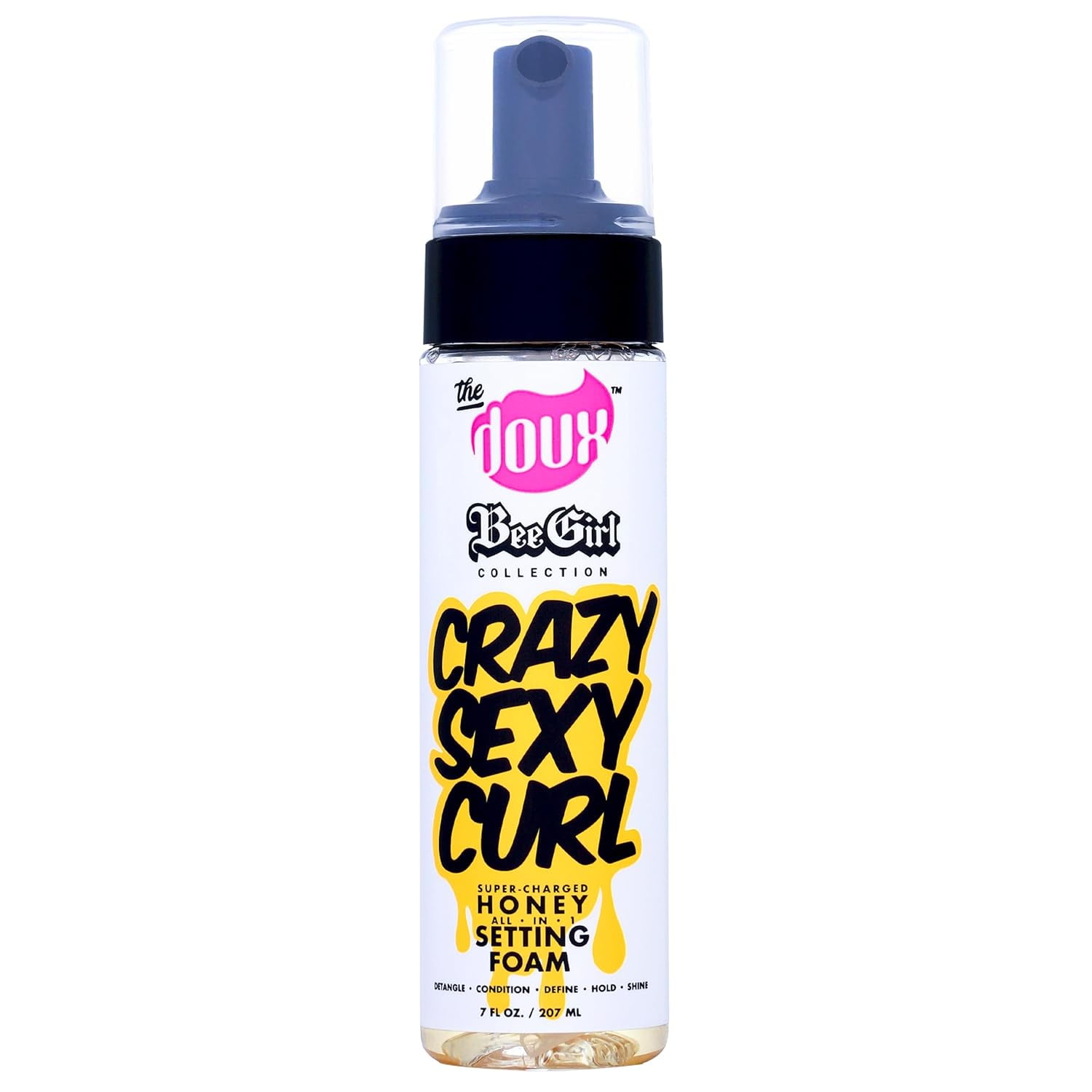 The Doux CRAZYSEXYCURL Honey Setting Foam - Curly Hair Mousse - All-in ...