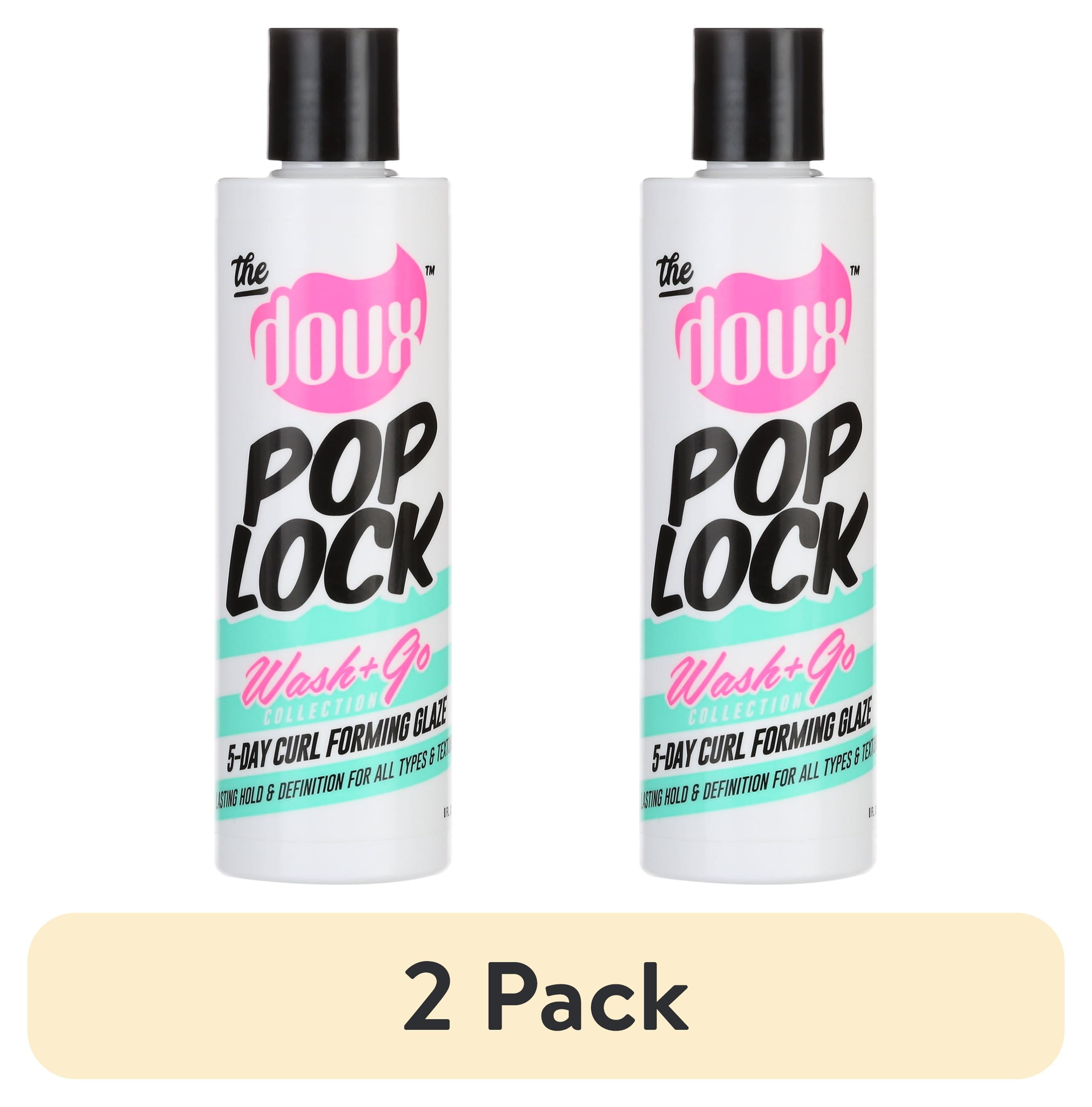 (2 pack) The Doux Pop Lock Curl Forming Glaze 8 oz., All Hair Type ...