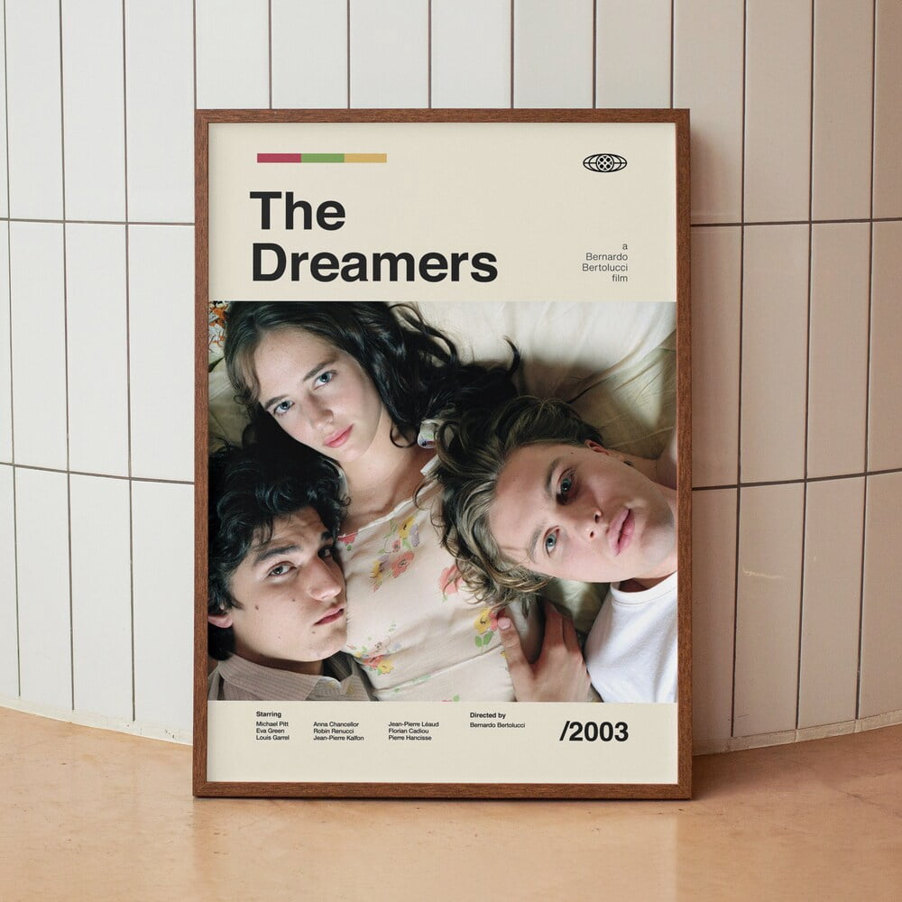 The Dreamers Wall Art Print Eva Green Film Movie Poster Midcentury ...