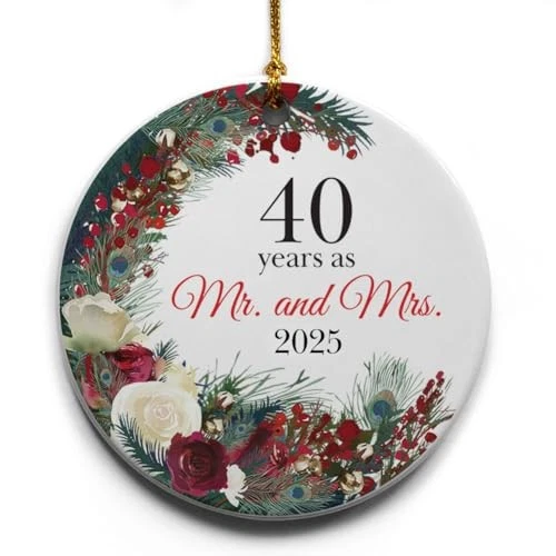 The Dreamy Den 40Th Anniversary - 40 Years As Mr. And Mrs. - Wreath ...