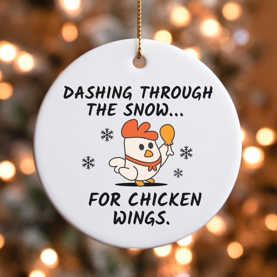 The Dreamy Den Chicken Wing Ornament, Fun Gift for Chicken Lover, Gag ...