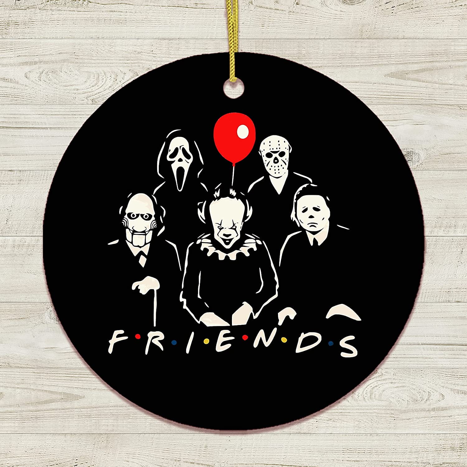 The Dreamy Den Horror Movie Villain Friends Ornament, Scary Xmas ...