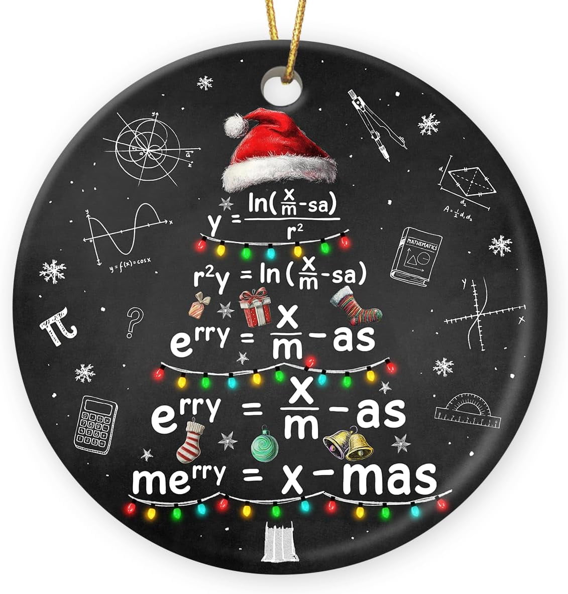 The Dreamy Den Math Ceramic Ornament, 5PCS - Walmart.com