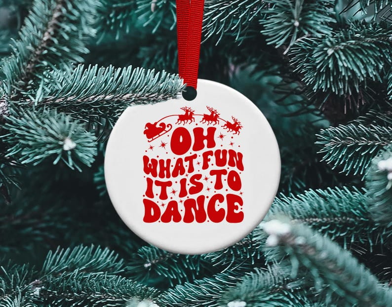 The Dreamy Den Oh What Fun It Is To Dance, Gift Exchange, Ornament ...