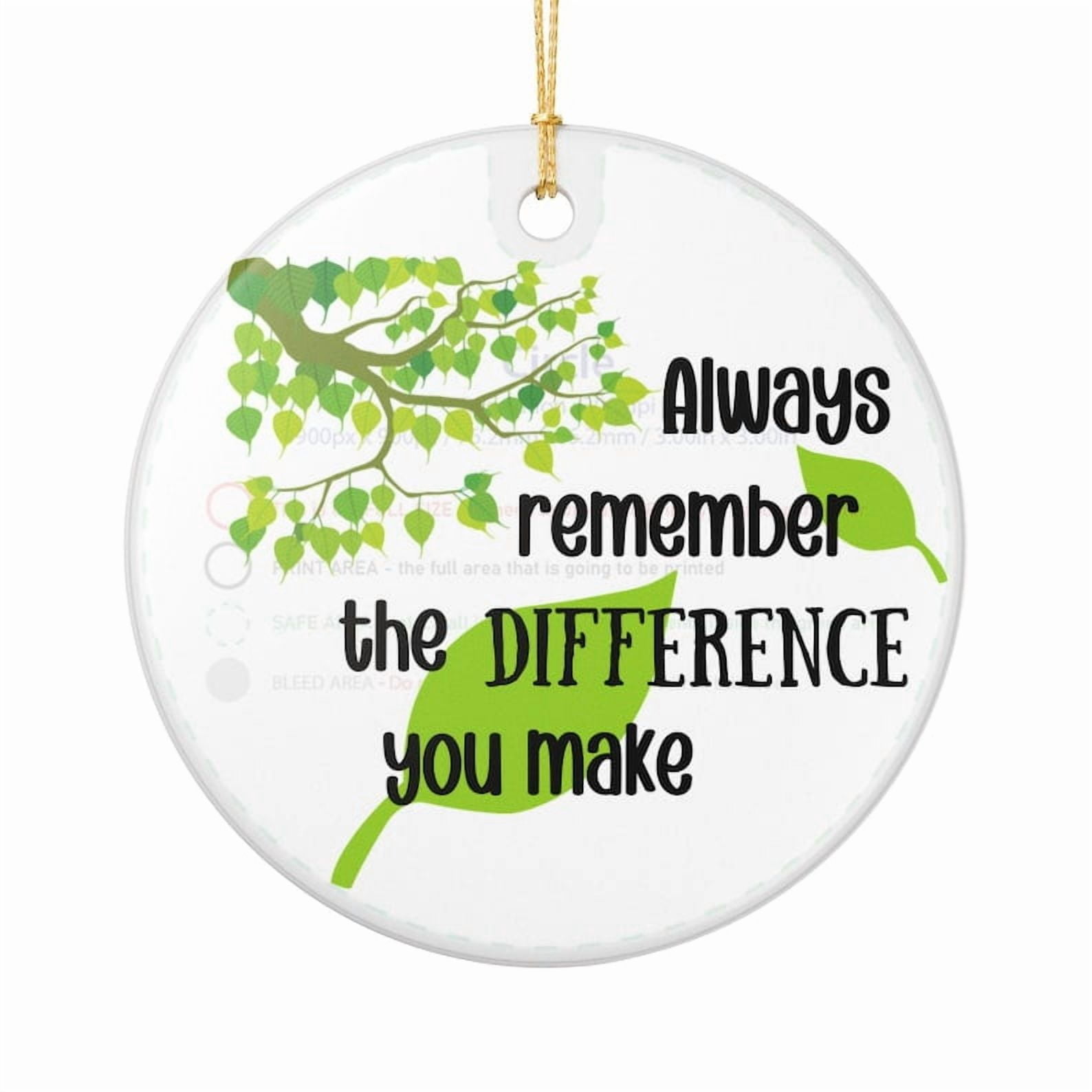 The Dreamy Den Remember The Difference Gift Ornament Appreciation Gift ...