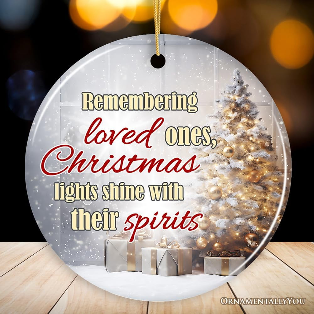 The Dreamy Den Remembering Loved Ones On Xmas Ornament, Winter Elegance ...