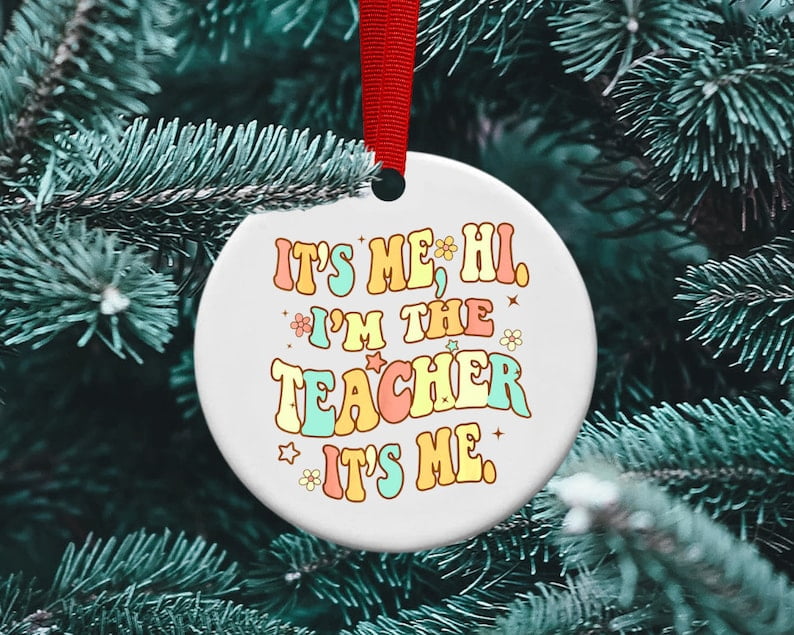 The Dreamy Den Teacher Ornament, I'M The One, 5PCS - Walmart.com