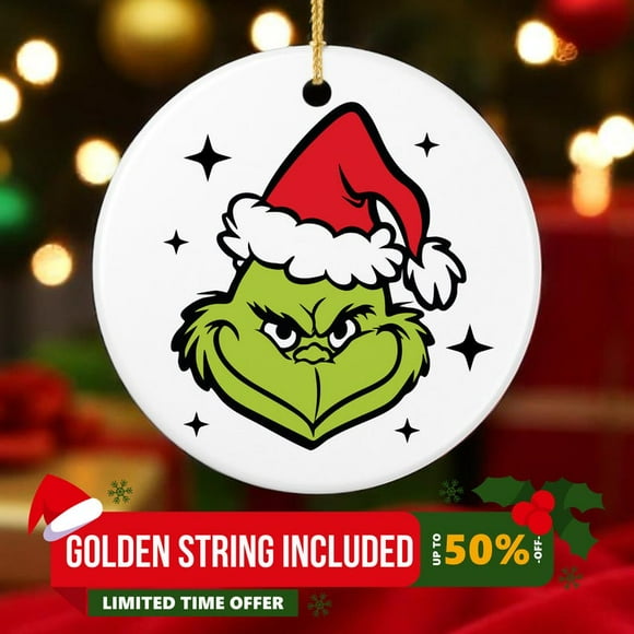 Grinch Hand Holding Ornament