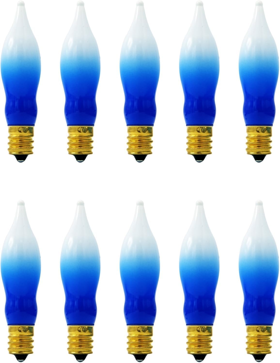 The Dreidel Company Menorah Bulbs, 10 Blue and White Electric Hanukkah ...