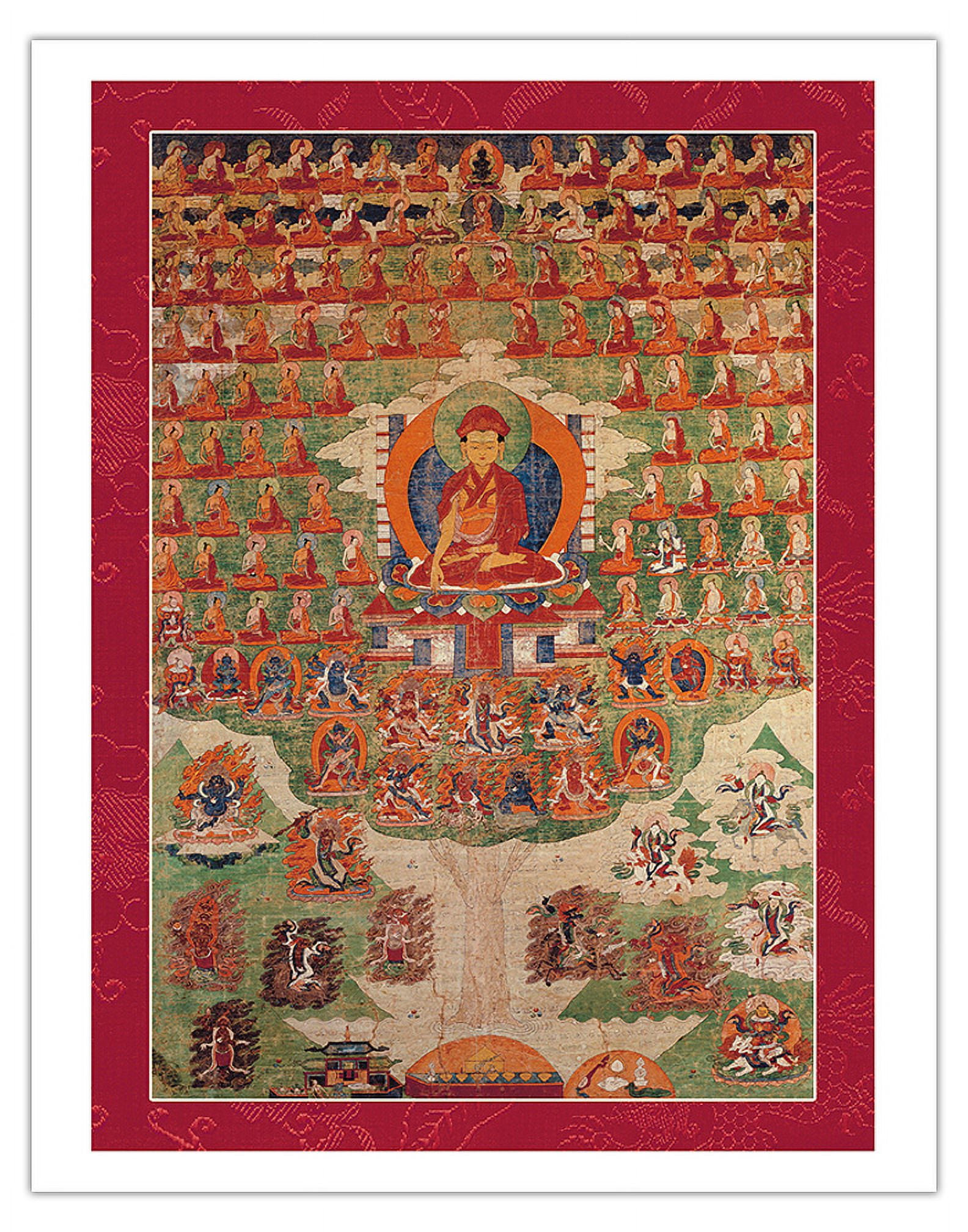 The Drikung Lineage - Field of Accumulation Practice - Vintage Tibetan ...