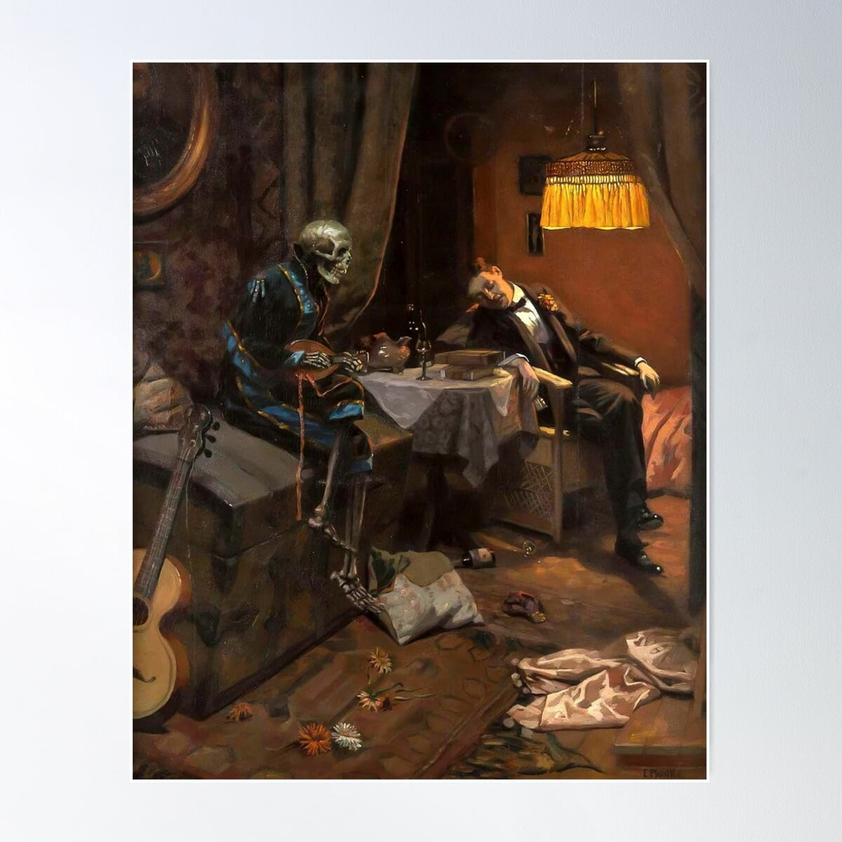 The Drinker (Sweet Song Of Death), 1910 By Erich Plontke Poster Wall ...