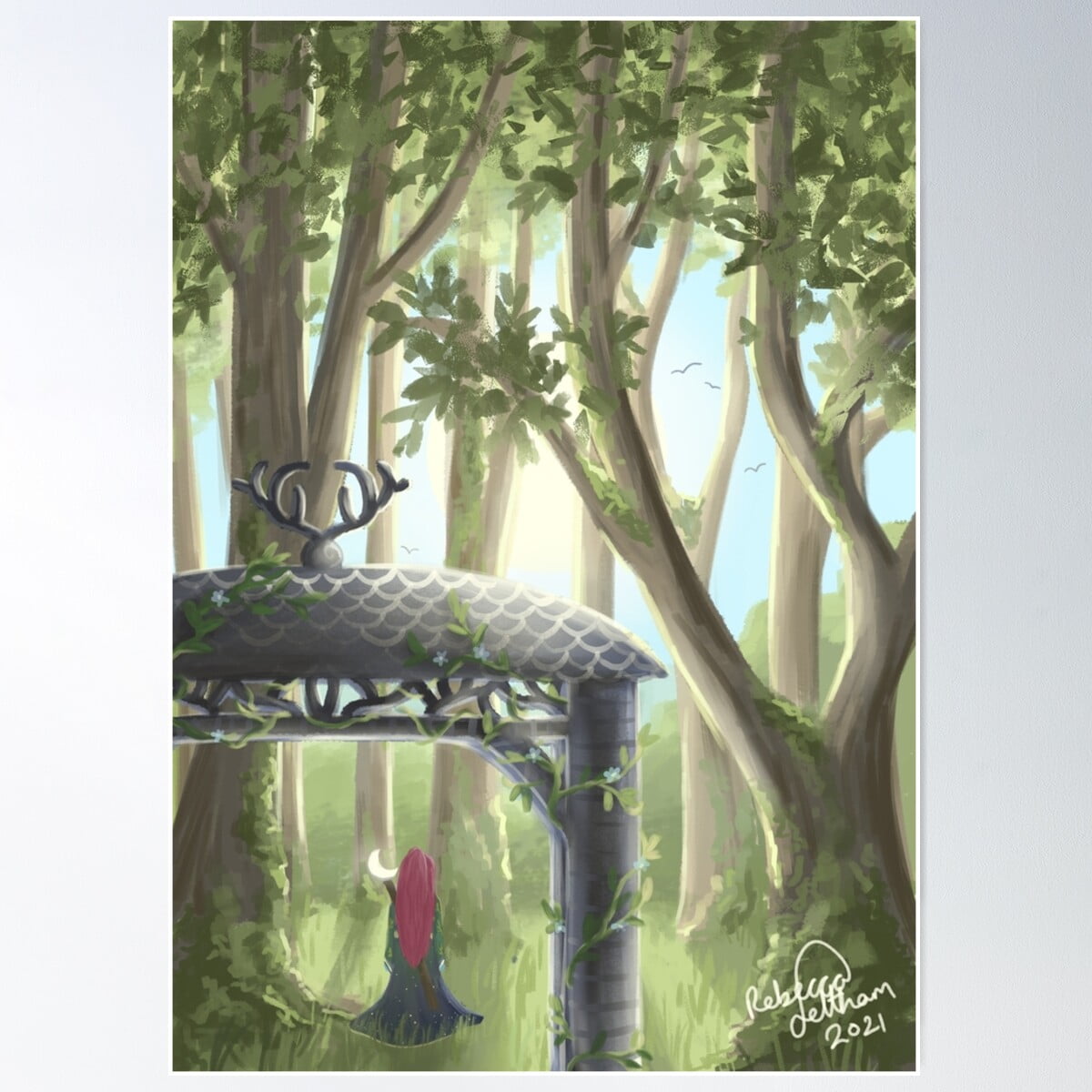 The Druid Grove Poster Wall Art, Modern Wall Decor For Living Room ...