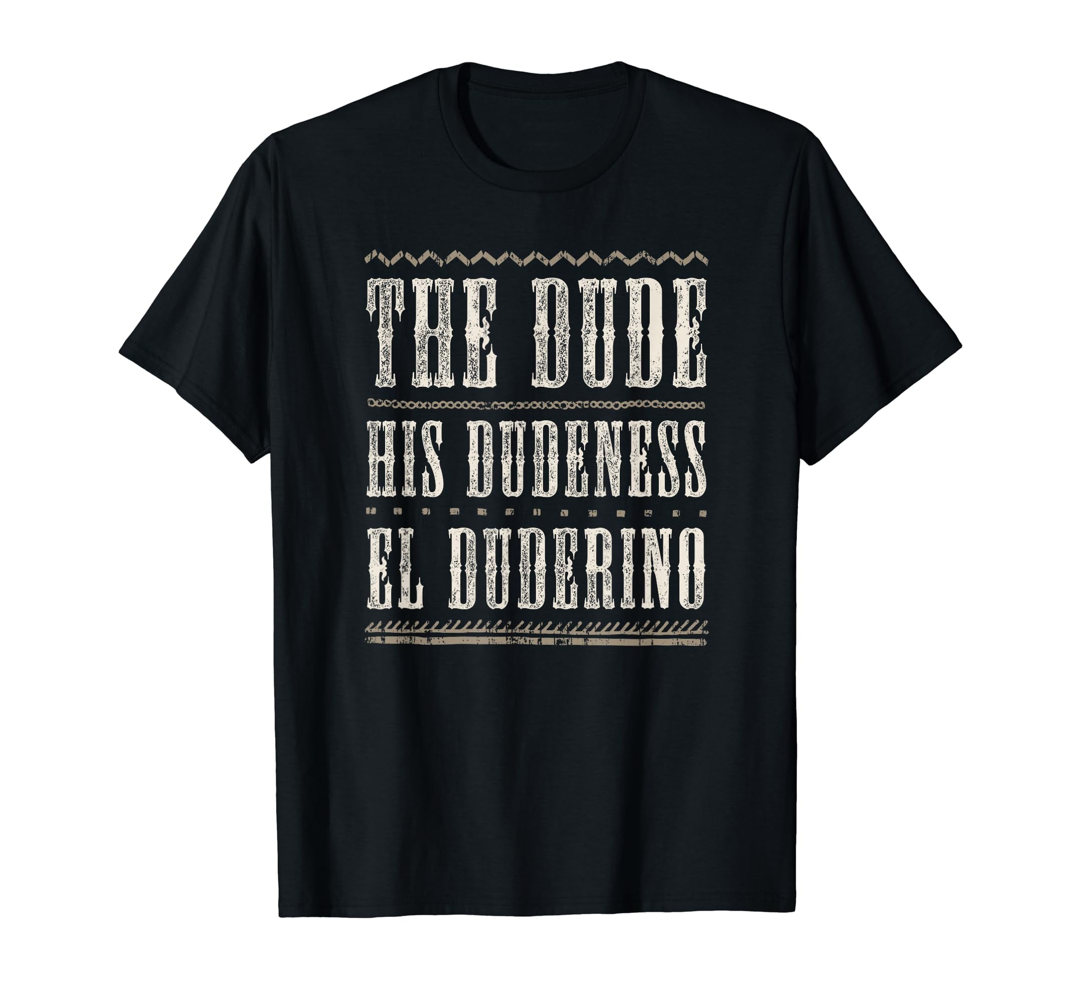 The Dude T Shirt His Dudeness, El Duderino, Cool Vintage Tee - Walmart.com