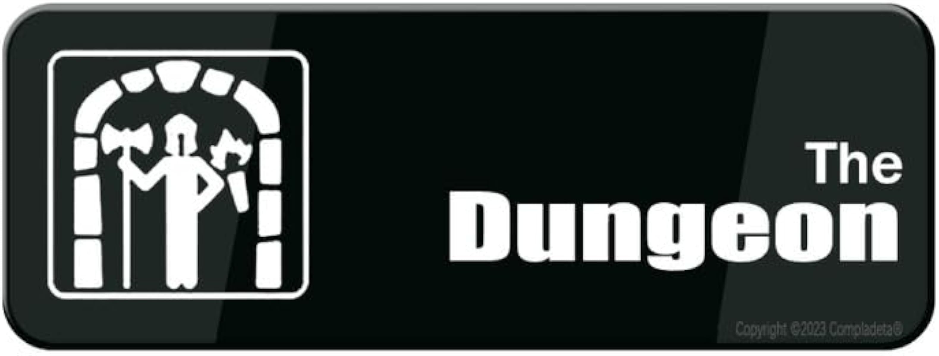 The Dungeon Sign For Front Door/Wall/Window 10X3In - Walmart.com