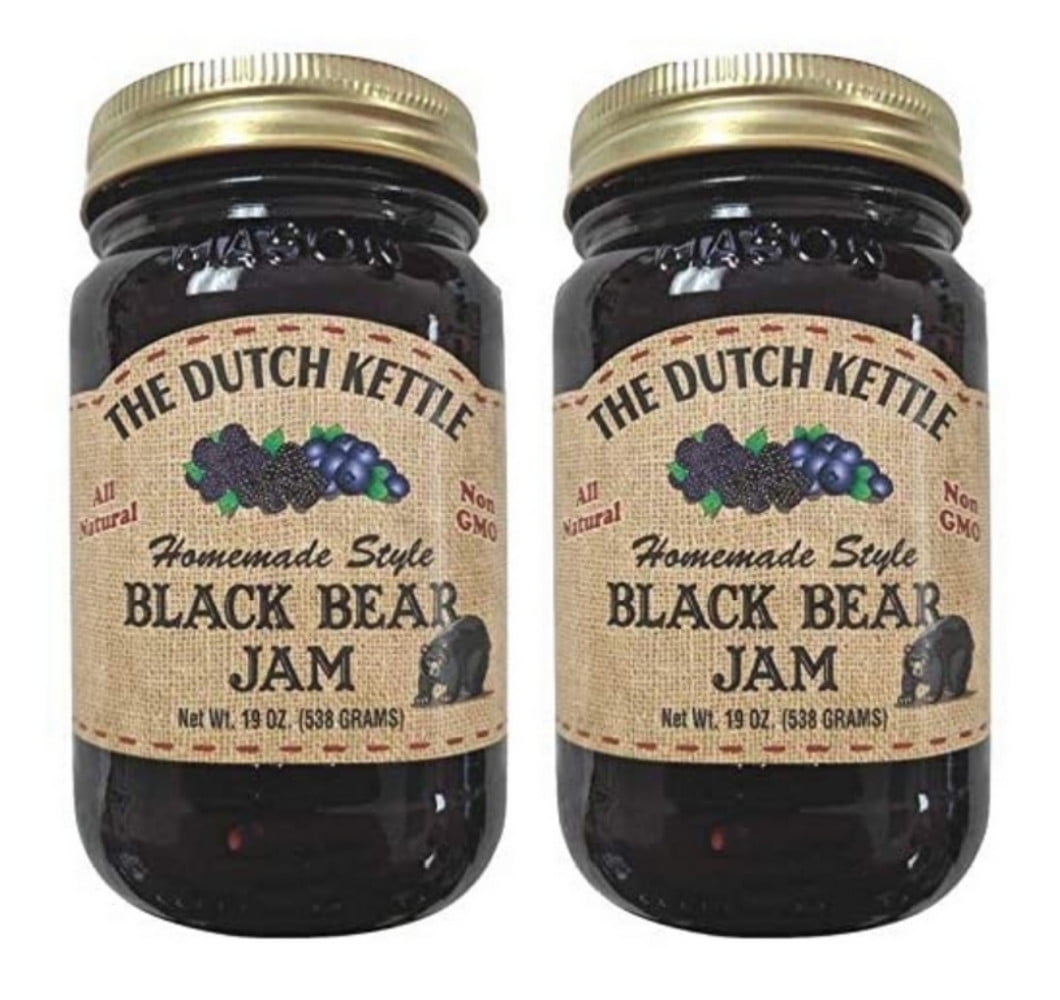 The Dutch Kettle Amish Homemade Style Black Bear Jam All Natural Non ...
