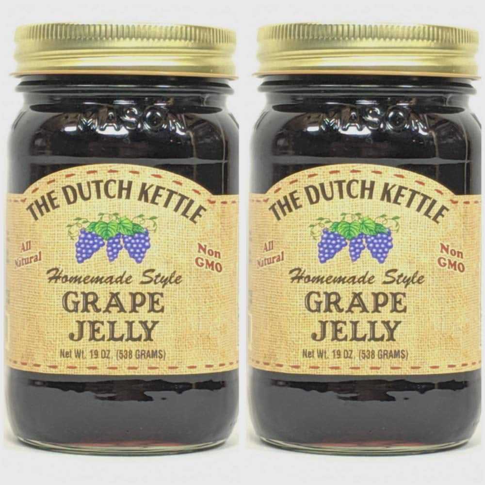 The Dutch Kettle Amish Homemade Style Grape Jelly All Natural Non-GMO 2 ...
