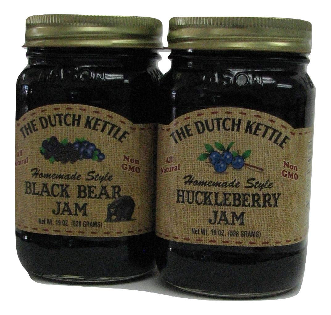 The Dutch Kettle Black Bear & Huckleberry Jam 19 0z jars - Walmart.com