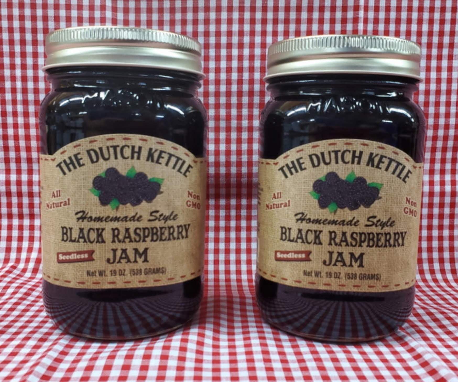 Dutch Kettle Seedless Black Raspberry Amish Homestyle Jam Preserve ...