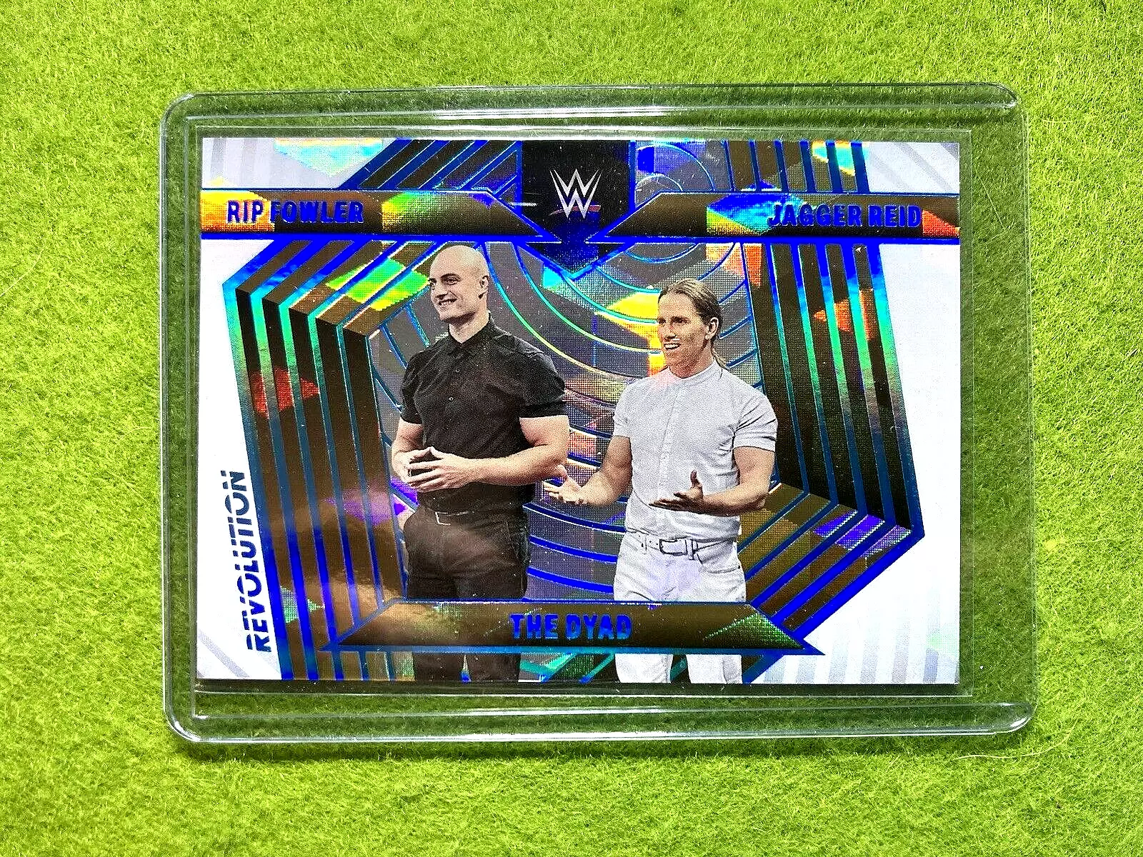 The Dyad WWE REVOLUTION Jagger Reid #/49 Rip Fowler PRIZM CUBIC CARD ...
