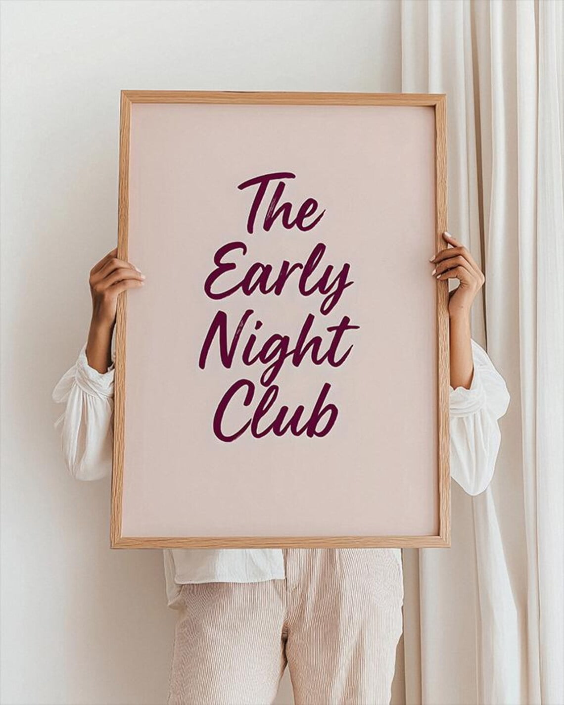 The Early Night Club Poster, Quote Poster, Typography Poster, Bedroom ...