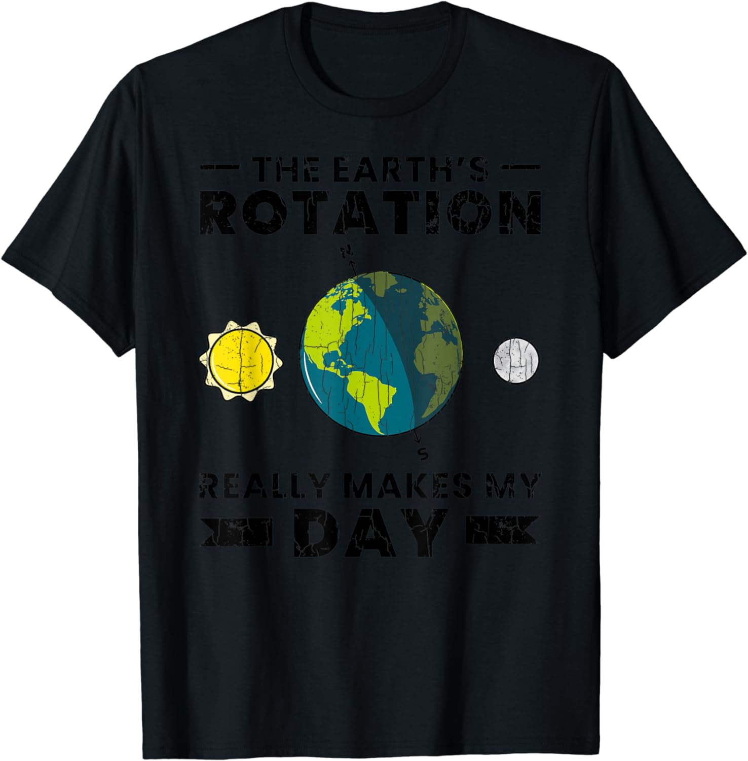 The Earth's Rotation Funny Earth Day Save Our Planet Graphic T-Shirt ...