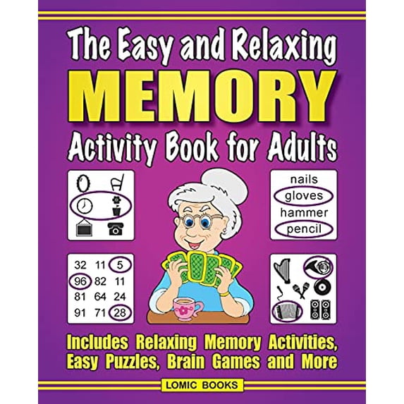 Lomic Books, Pre-Owned Memory Activity Book for Adults, Includes ...