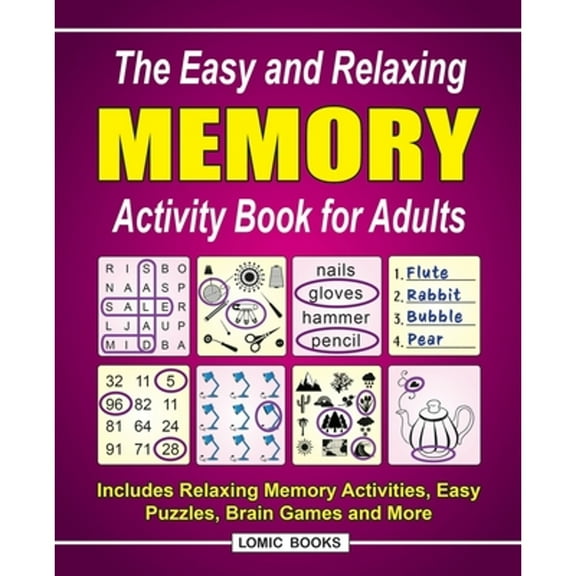 The Fun and Relaxing Adult Activity Book.: With Easy Puzzles, Coloring ...