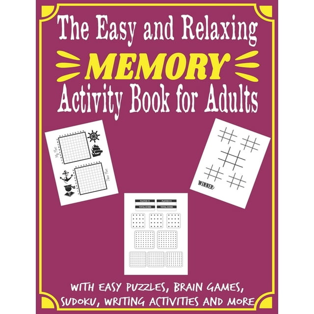 The Easy and Relaxing Memory Activity Book for Adults With Easy Puzzles ...