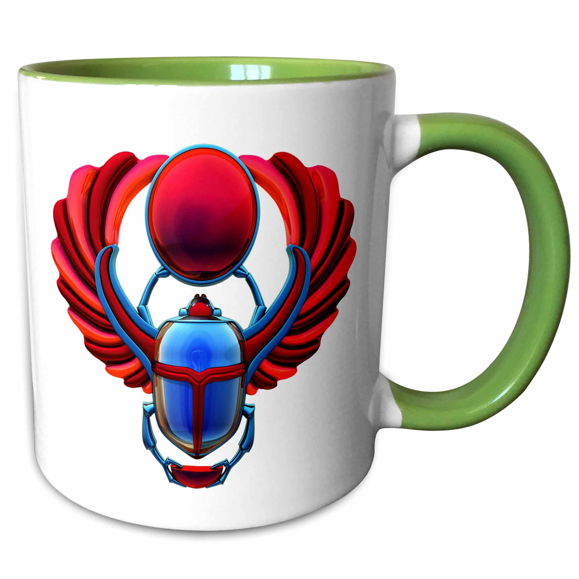 3drose, the Egyptian Scarab Is a Ancient Symbol for Good Luck., 11oz ...