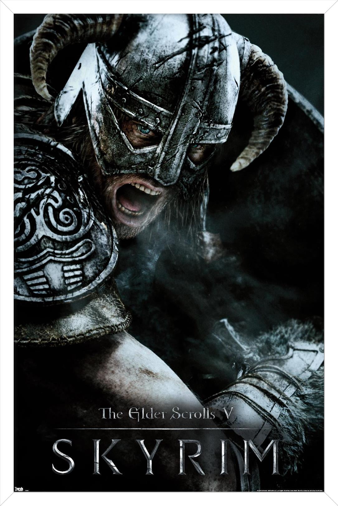 The Elder Scrolls V: Skyrim - Aerial Wall Poster, 22.375" x 34" Framed ...