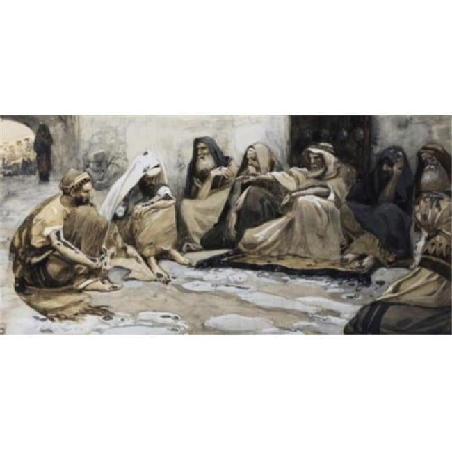 The Elders at the Gate James Tissot 1836-1902 French Jewish Museum New York USA Poster Print ...