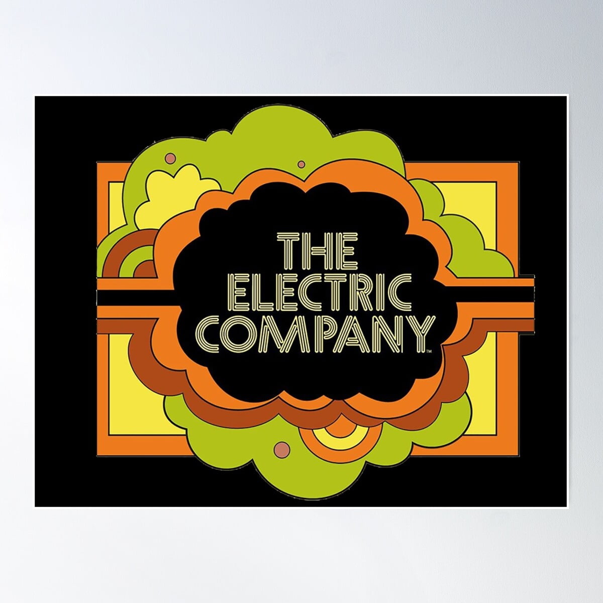 The Electric Company Poster Wall Art, Modern Wall Decor For Living Room ...
