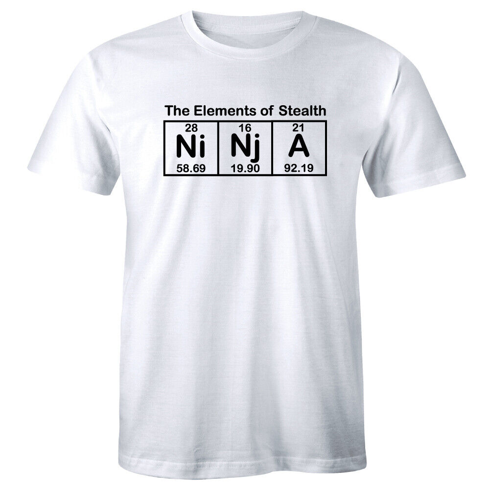 The Elements of Stealth Ninja Funny T-Shirt for Men Periodic Science ...