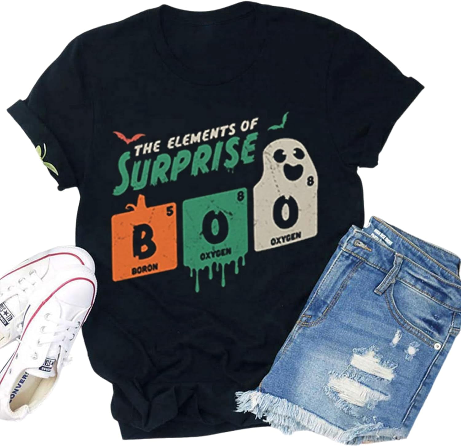 The Elements of Surprise Boo Teacher T-Shirt, Halloween Science Shirt ...