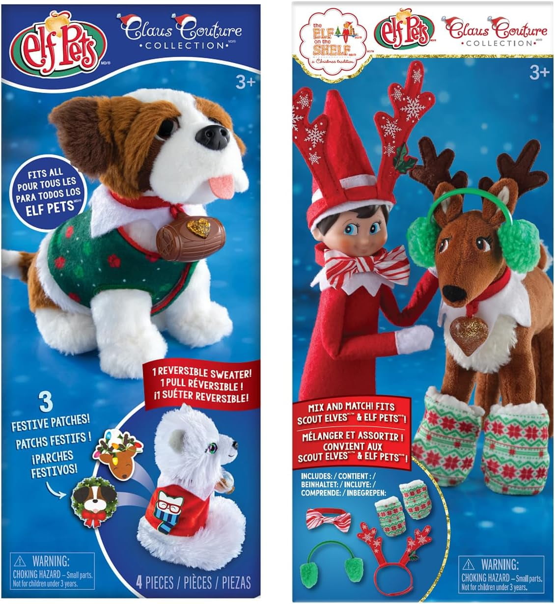 The Elf on The Shelf Claus Couture Elf Pets Set: Dress-Up Party Pack ...