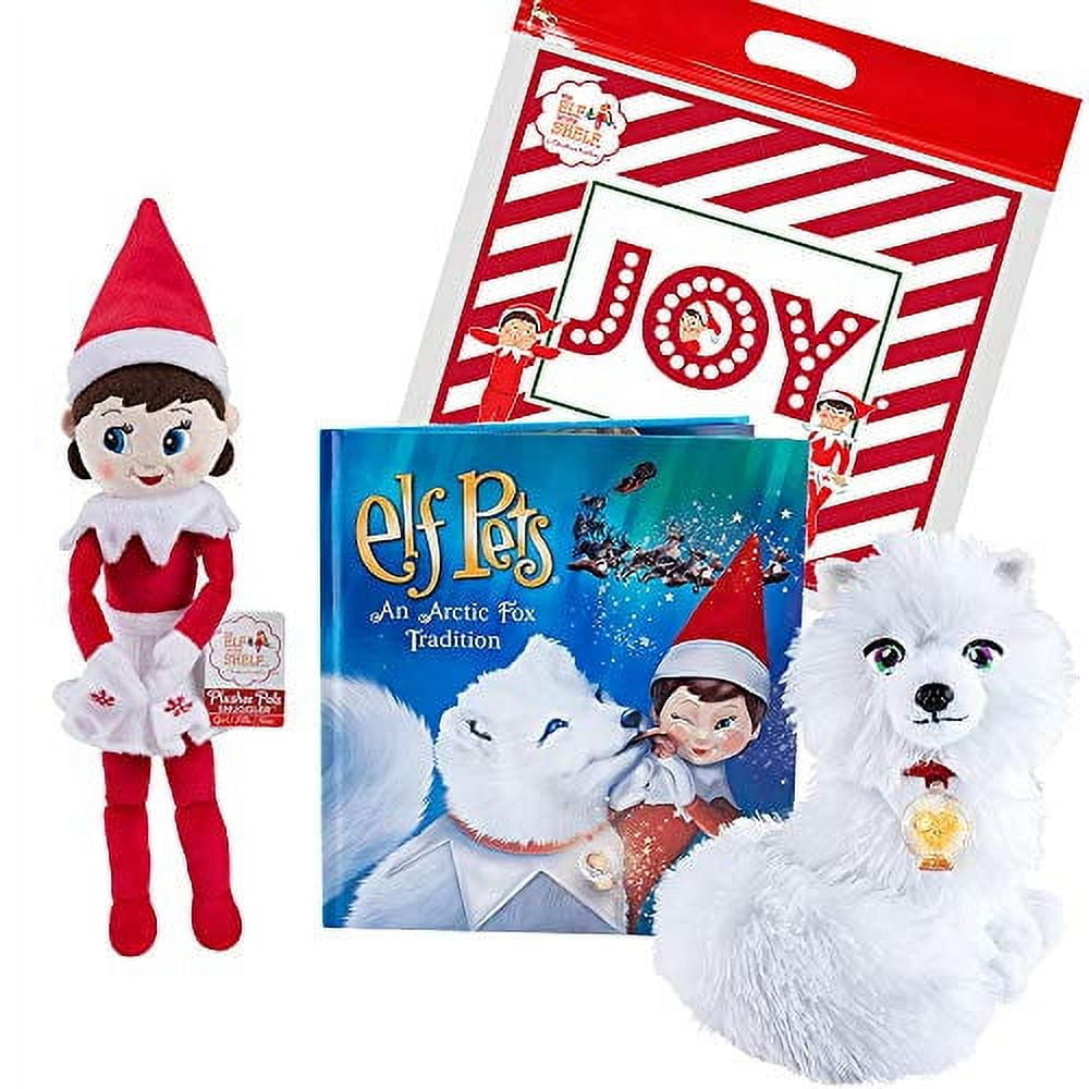 The Elf on the Shelf Arctic Fox Tradition Set 12" Plushee Pal Light ...