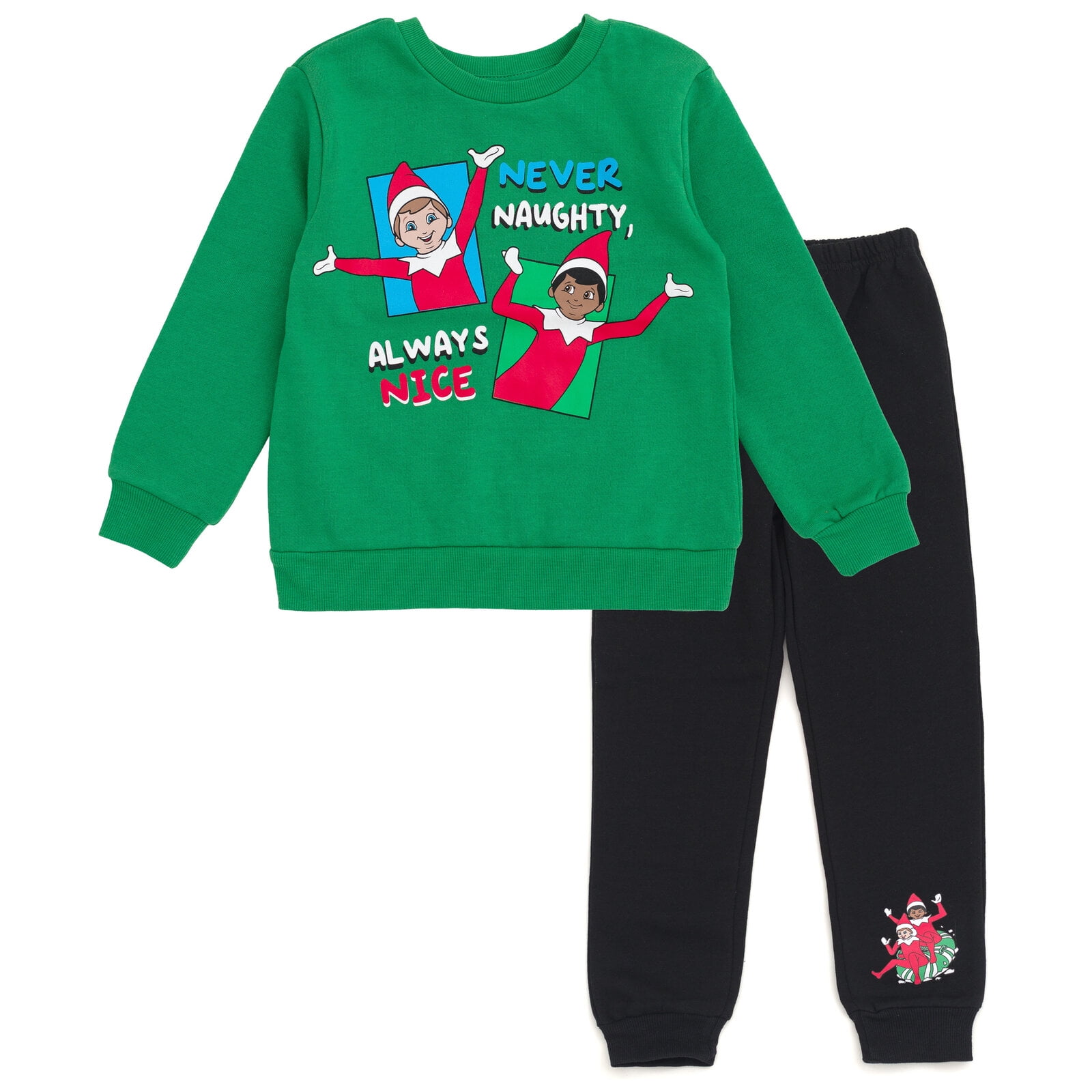 The Elf on the Shelf Christmas Fleece Sweatshirt and Jogger Pants ...