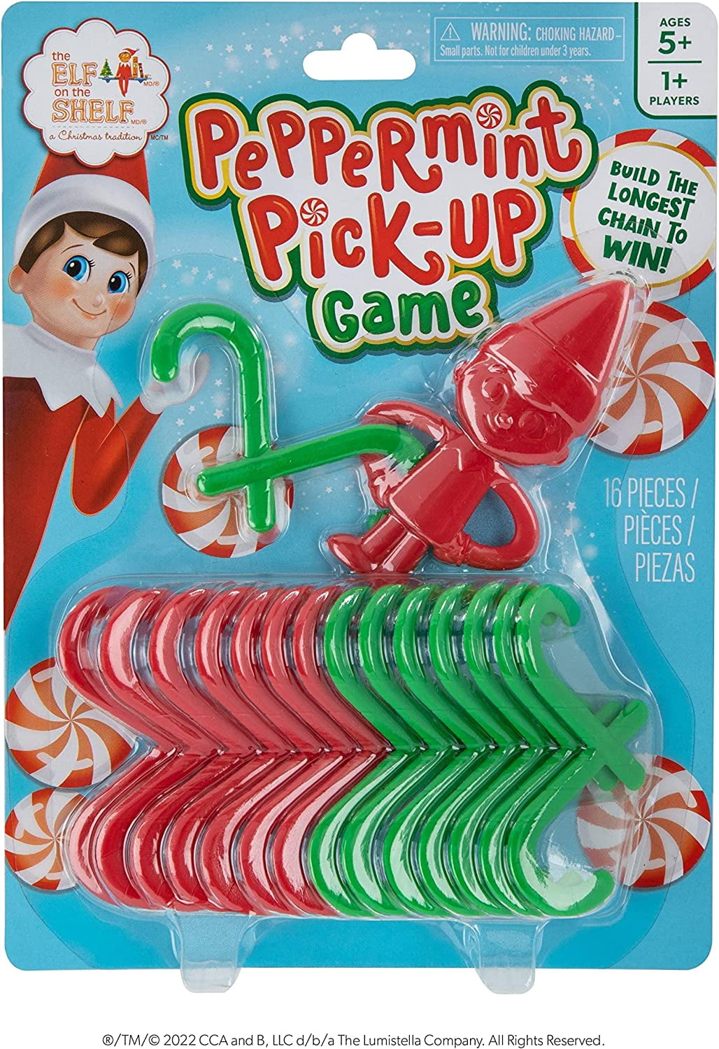 Elf on the Shelf Christmas Board Game, Kids Toy - Peppermint Pick-Up ...