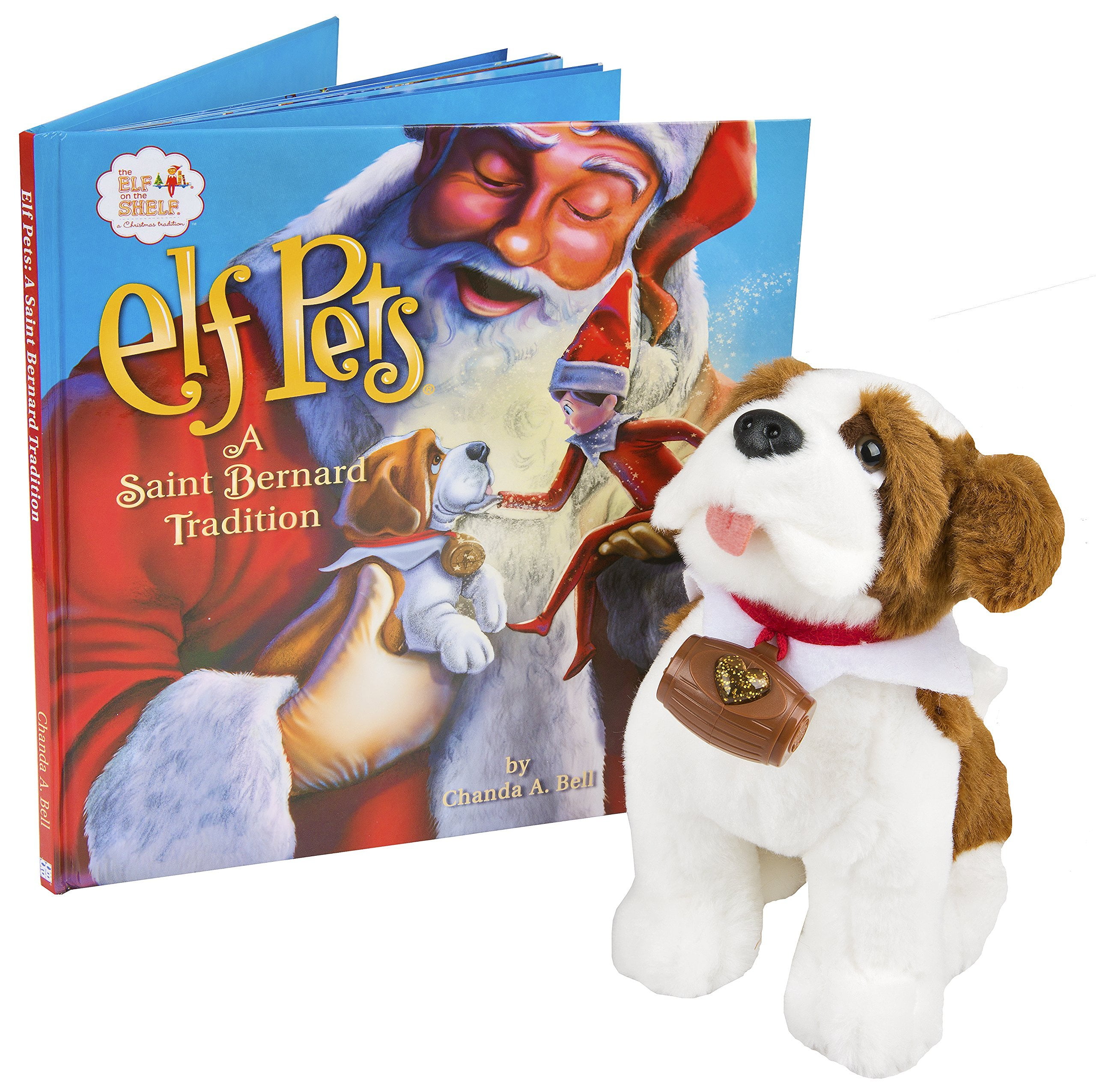 Elf on the Shelf Pets: Saint Bernard Tradition with Plush Pet and ...