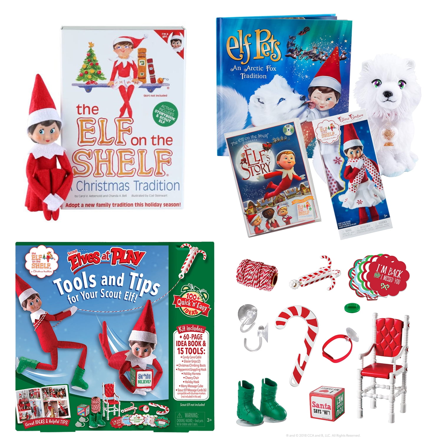 The Elf on the Shelf Starter Set: Blue Eye Girl Elf, Snowflake Skirt ...