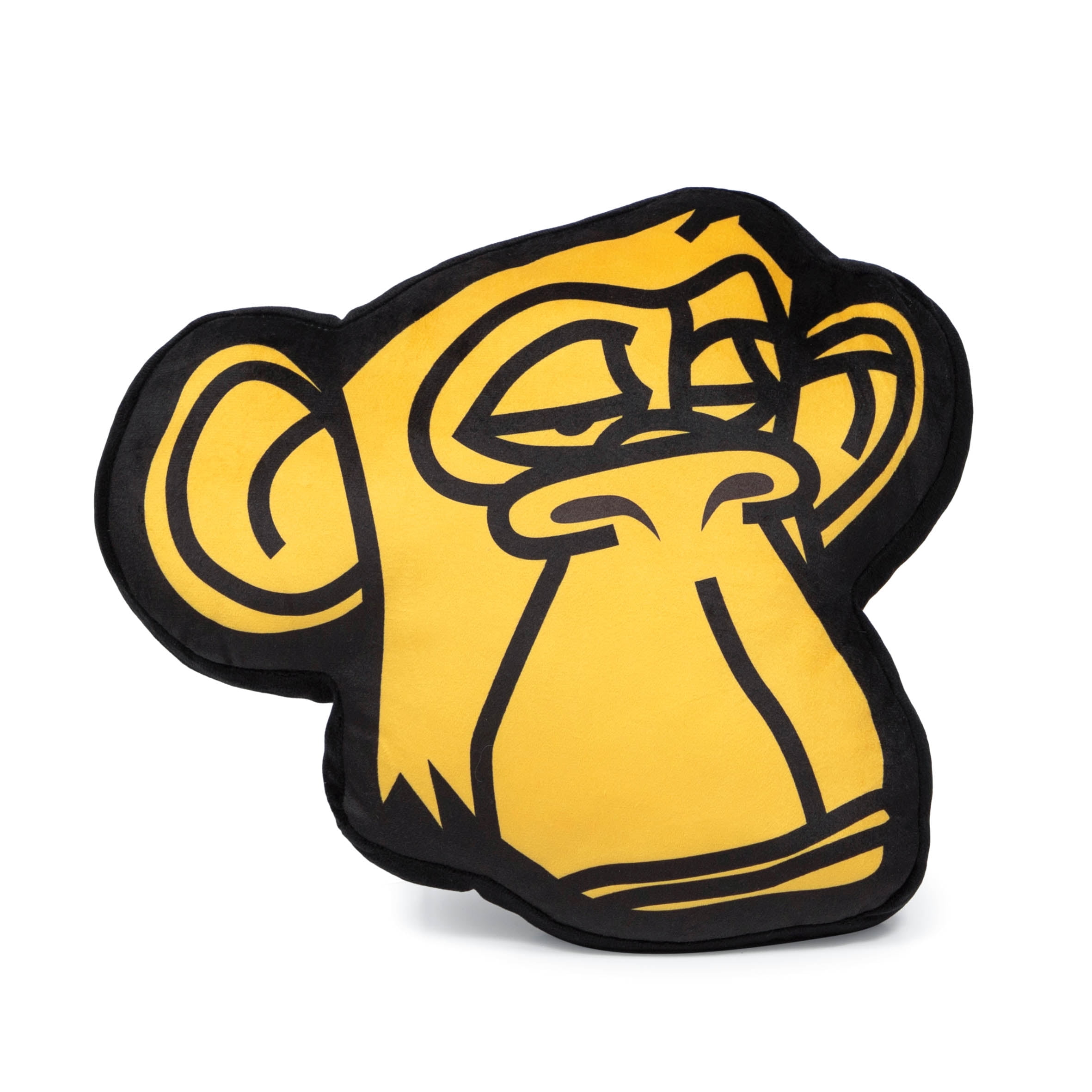 The Elite Apes PTE Limited Yellow Bored Monkey Shaped Pillow, 100% ...